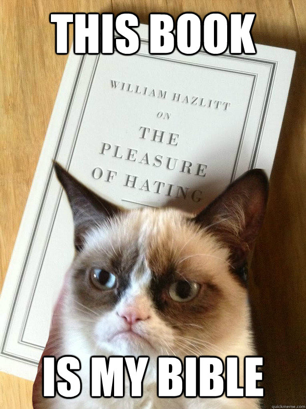 This book is my Bible - Grumpy Cats book - quickmeme