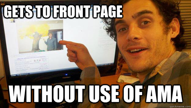 gets to front page without doing an ama - John Mayer Redditor - quickmeme