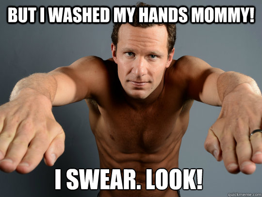 but i washed my hands mommy! i swear. Look! - us official olympic team photos - quickmeme