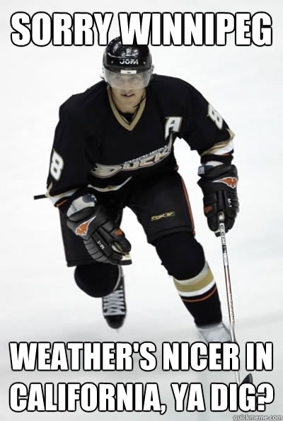SUCK IT, WINNIPEG - Teemu Selanne - quickmeme
