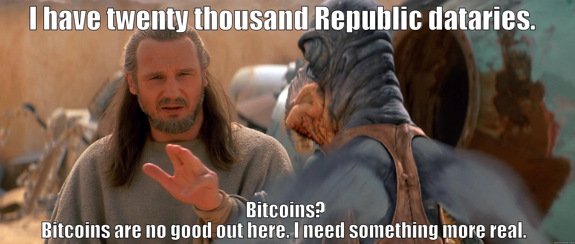 Qui-Gon Jinn bitcoins' - quickmeme