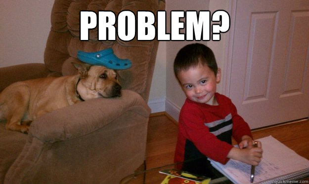 Problem? - Troll Baby - quickmeme