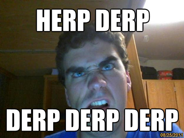 Herp derp derp derp derp - Misc - quickmeme