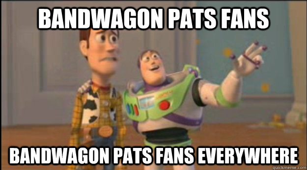bandwagon pats fans bandwagon pats fans everywhere - Misc - quickmeme