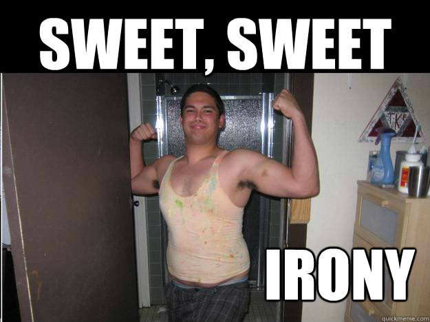 sweet, sweet IRONY - Donkey Rigg - quickmeme