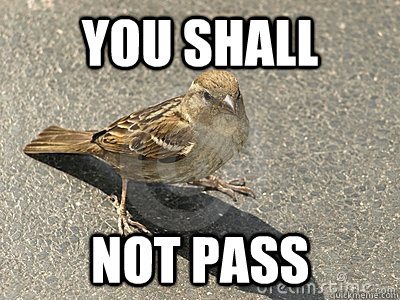 YOU SHALL NOT PASS - Misc - quickmeme