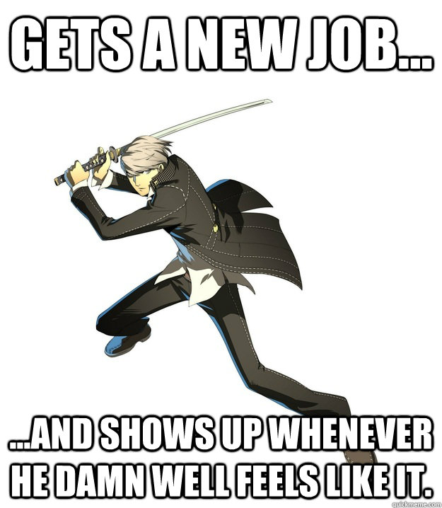 Yu Narukami gives no fucks memes | quickmeme