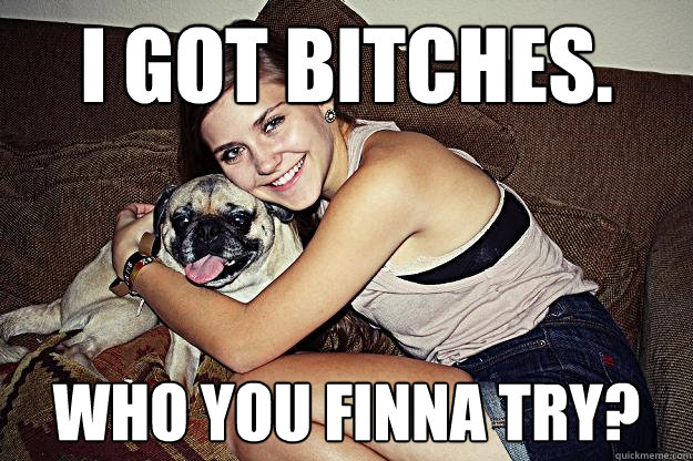 i got bitches. who you finna try? - Willie J - quickmeme
