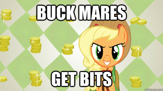 BUCK MARES GET BITS - Evil AJ - quickmeme