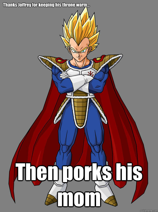 Iron Throne Vegeta memes | quickmeme
