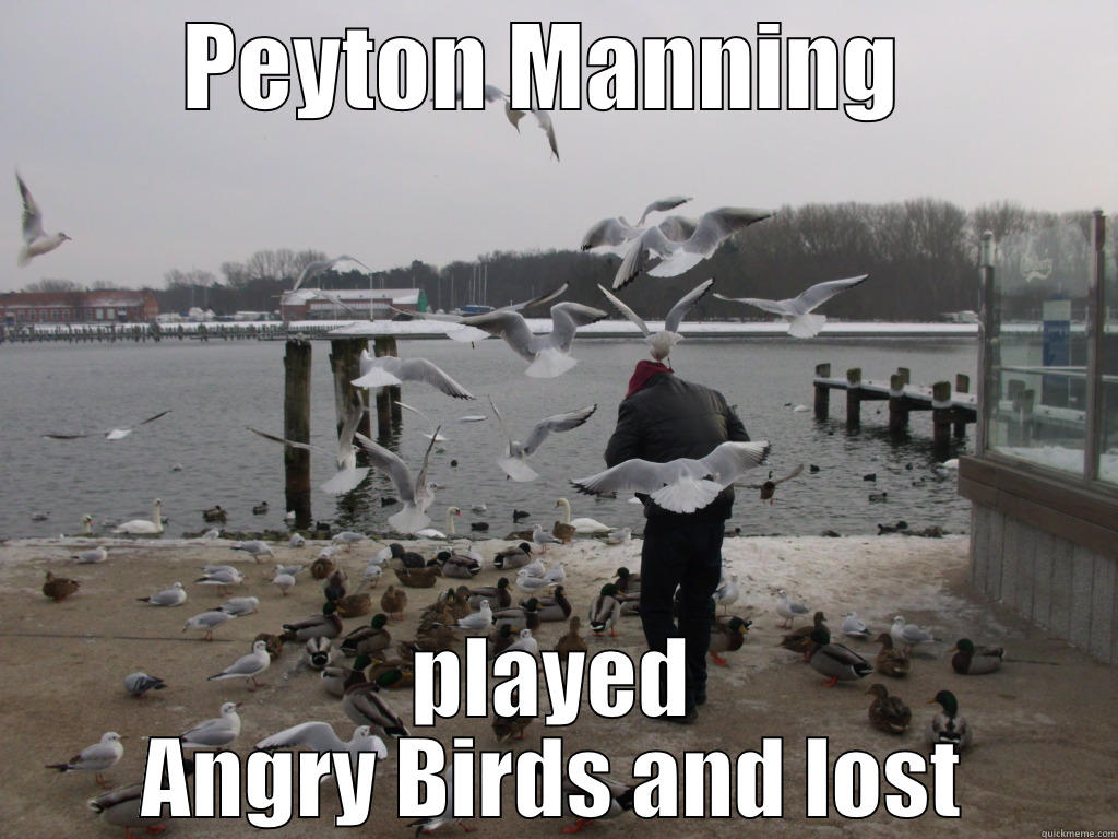 QB taken out by Angry Birds - quickmeme