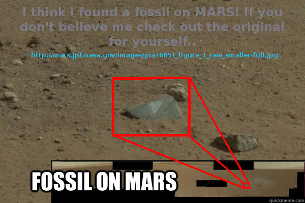 Fossil on MARS - Fossil on MARS - quickmeme