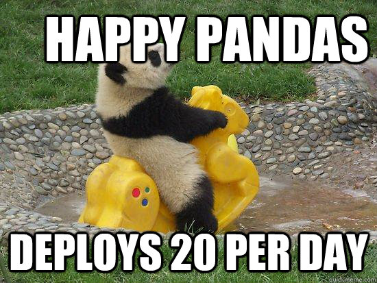 Happy pandas Deploys 20 per day - Fuckyeahpanda - quickmeme