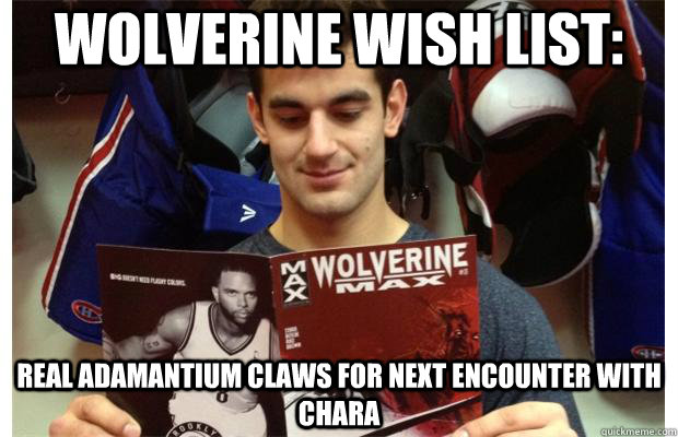 Wolverine wish list: Real Adamantium claws for next encounter with chara - Max Pac Wolverine ...