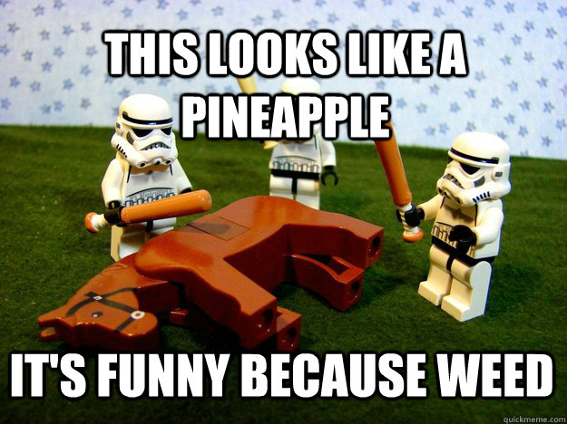 this looks like a pineapple it's funny because weed - Misc - quickmeme