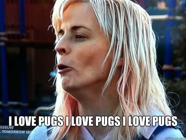 I love pugs I love pugs I love pugs - kroll show - quickmeme