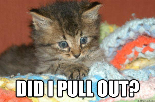 did i pull out? - Misc - quickmeme