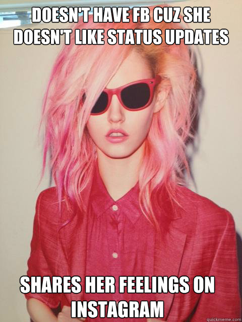 Has sandwich Filter, blur, sepia, posts on instagram - Annoying Instagram Girl - quickmeme