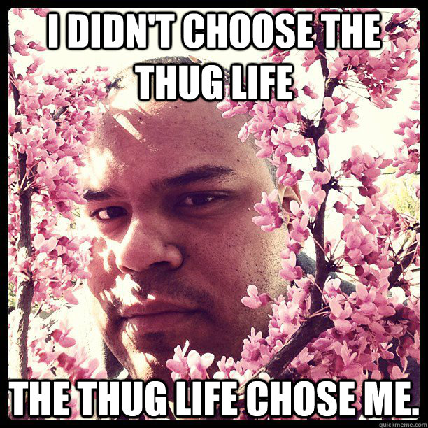 I didn't choose the thug life The Thug life chose me. - Misc - quickmeme