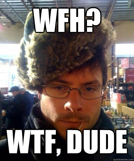 WFH? WTF, DUDE - Misc - quickmeme