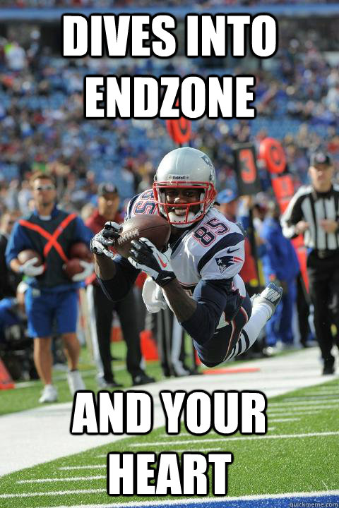 Dives into endzone and your heart - Photogenic Lloyd - quickmeme
