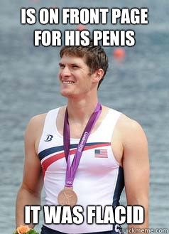 Wins medal in olympics Is on front page for his penis - Socially Awesome Awkward Henrik - quickmeme