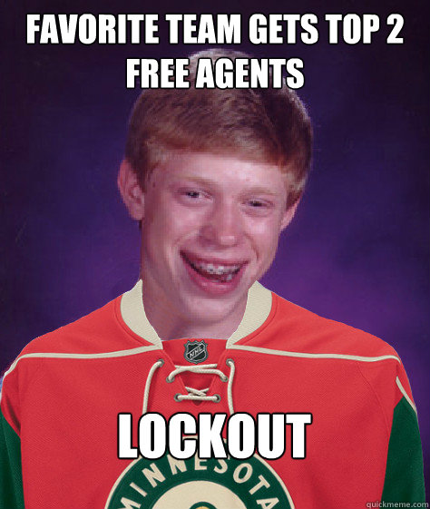 Favorite team gets top 2 free agents Lockout - Misc - quickmeme