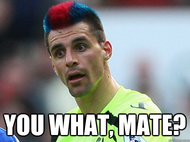 YOU WHAT, MATE? - Paul Scharner - quickmeme