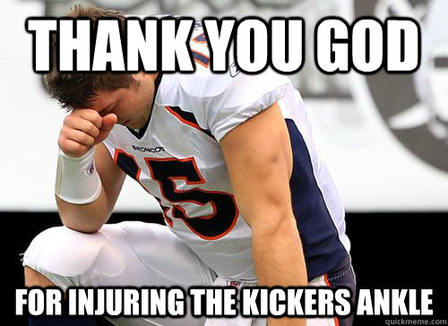 Thank you god for injuring the kickers ankle - Misc - quickmeme