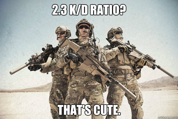 2.3 K/D ratio? That's cute. - Misc - quickmeme