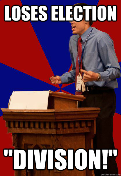 Loses election "Division!" - YIG kid - quickmeme