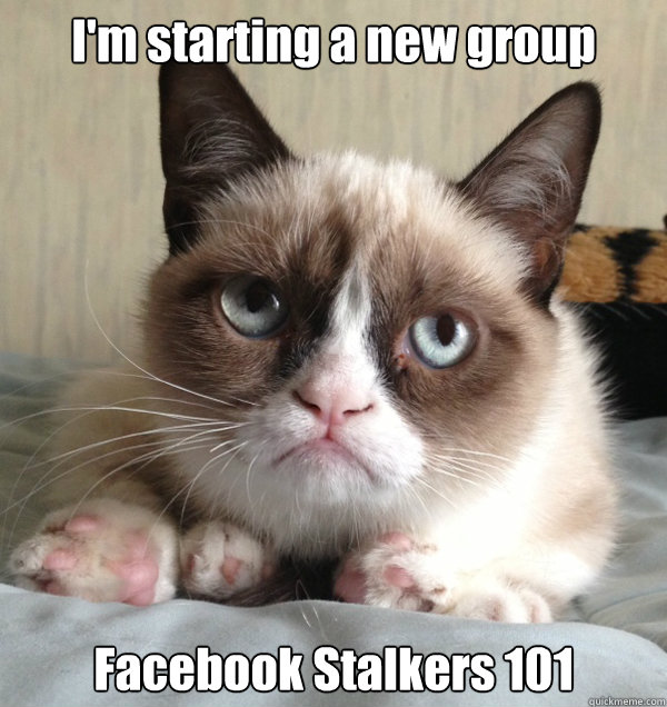 I'm starting a new group Facebook Stalkers 101 - Misc - quickmeme