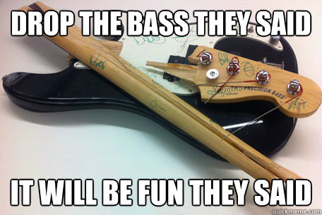 drop the bass they said it will be fun they said - droppin da bass - quickmeme