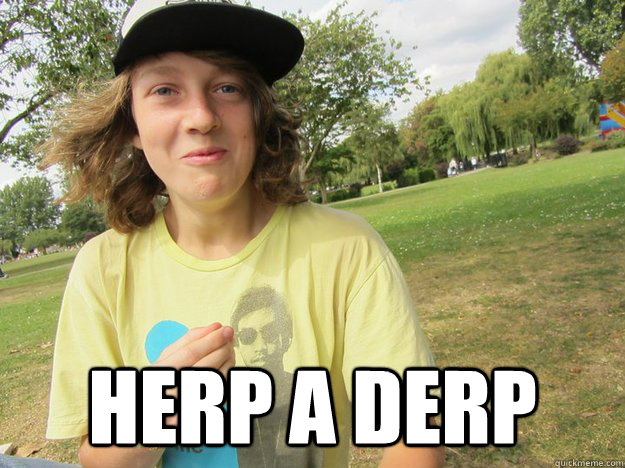 herp a derp - Misc - quickmeme
