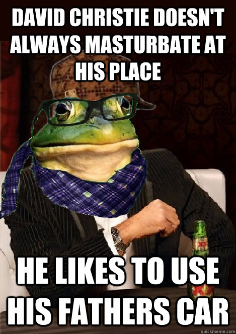 David Christie doesn't always masturbate at his place He likes to use his fathers car - The Most ...