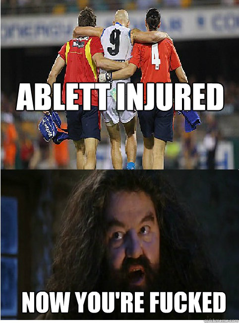 AFL Meme Ablett Injury memes | quickmeme