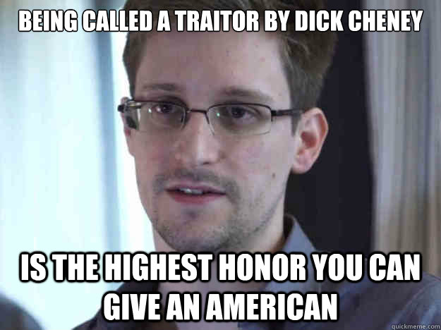 Being called a traitor by Dick Cheney is the highest honor you can give an American - Misc ...