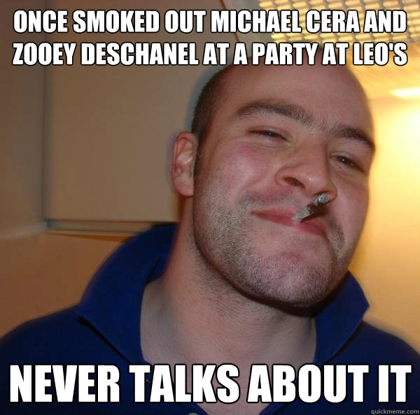 once smoked out michael cera and zooey deschanel at a party at leo's never talks about it - Misc ...
