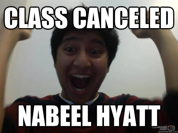 class canceled nabeel hyatt - Crazy Excited Arjun - quickmeme