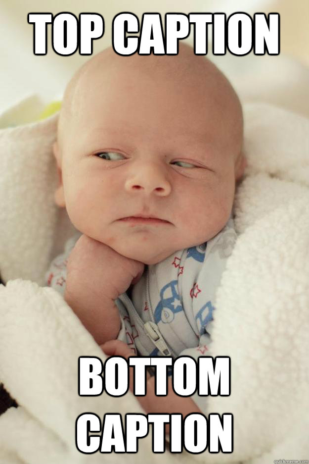 Top caption Bottom caption - thinker - quickmeme