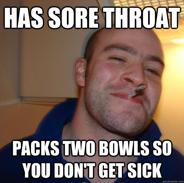 Has sore throat packs two bowls so you don't get sick - Misc - quickmeme