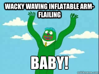 Wacky waving inflatable arm-flailing baby! - arm-flailing - quickmeme