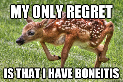 my only regret is that i have boneitis - Misc - quickmeme