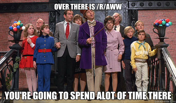 Over there is /r/aww You're going to spend alot of time there - reddit tour - quickmeme