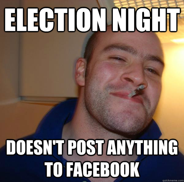 Election night Doesn't post anything to facebook - Misc - quickmeme