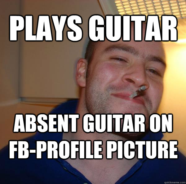 plays guitar absent guitar on fb-profile picture - Misc - quickmeme