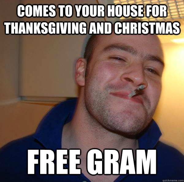 Comes to your house for Thanksgiving and Christmas Free Gram - Misc - quickmeme