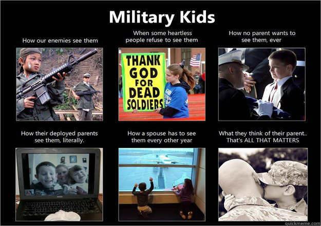 - military kids - quickmeme