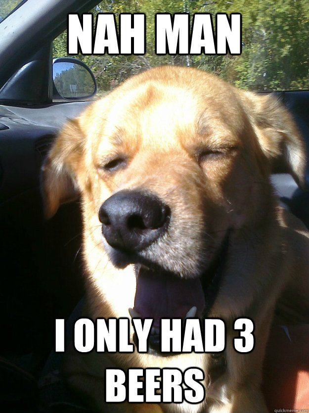 Nah man I only had 3 beers - Misc - quickmeme