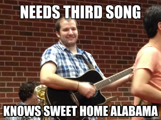 Needs Third Song Knows Sweet Home Alabama - Good Guy Jay - quickmeme